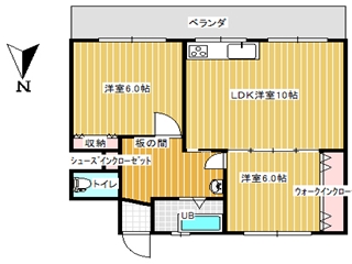 谷本ビル2 203号（2LDK）｜物件 ｜ いい住まいnext